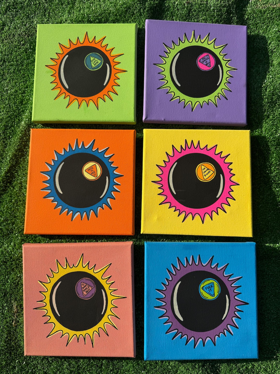 Custom Magic 8 Ball Canvas (set of 6) - Etsy