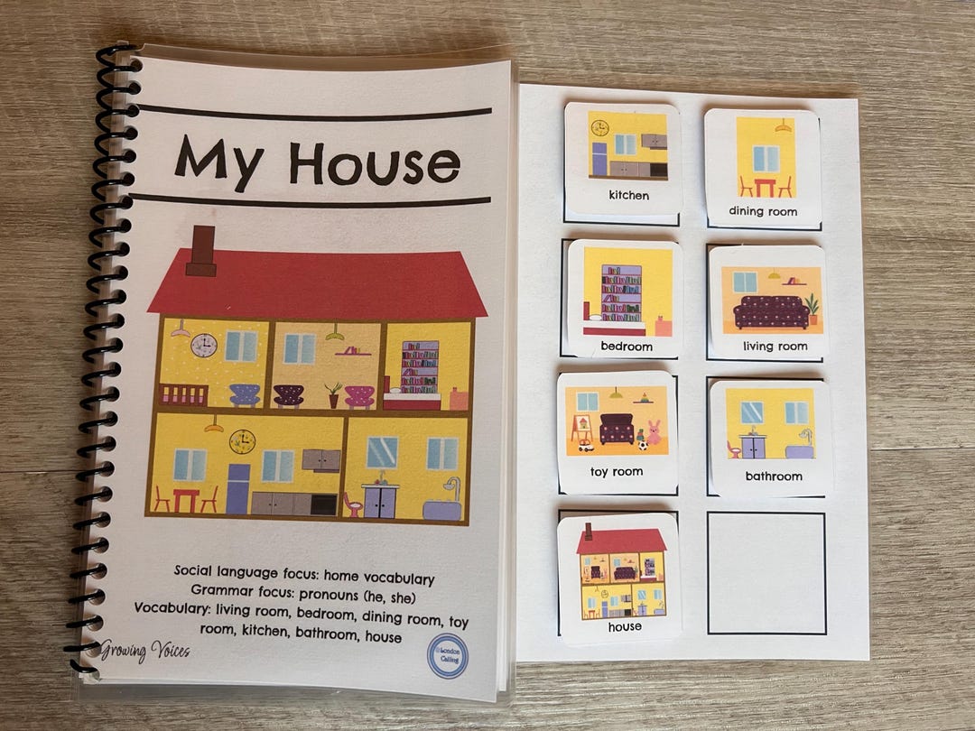 My House--adapted Book for EL (newcomers), Special Education, Speech ...