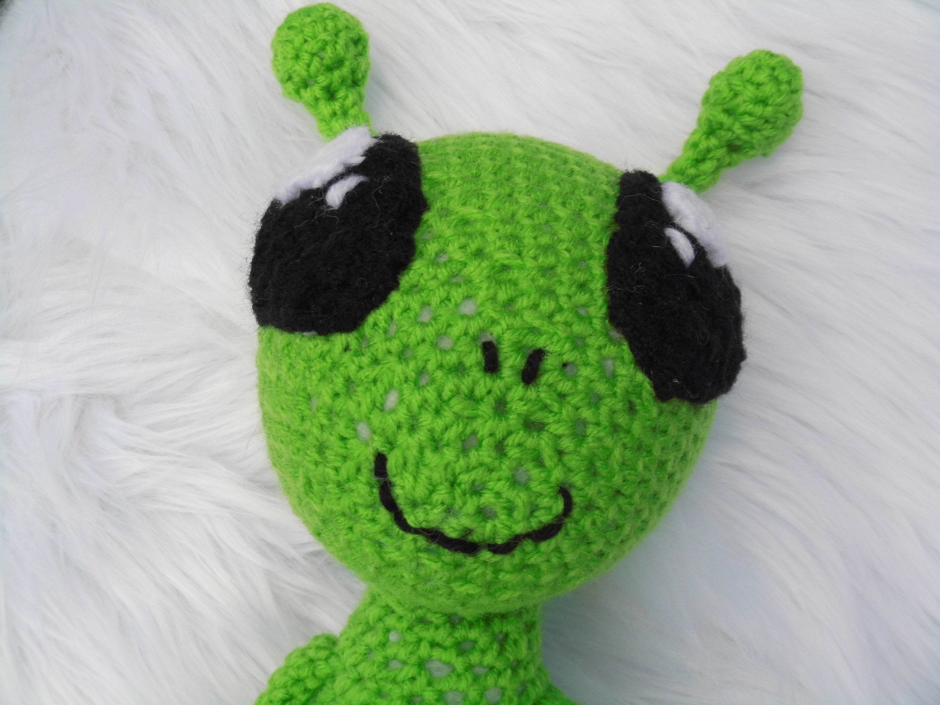Alien Stuffed Crocheted Figure Crocheted Alien Stuffed - Etsy UK