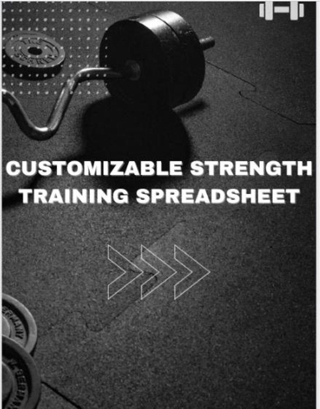 Strength Training Workout Log Interactive Excel Tracker Personal ...