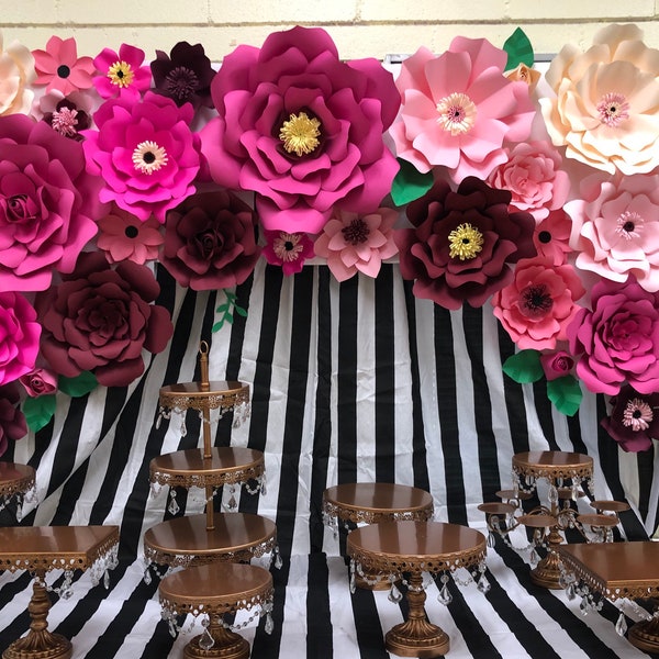 Paper Flower Backdrop - Etsy