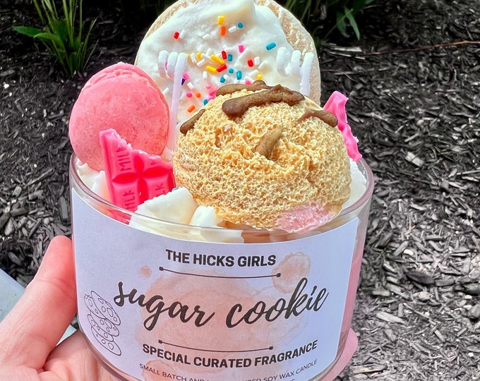 Sugar Cookie Candle | Dessert Candle | Cookie Candle | Fake Food Candle ...