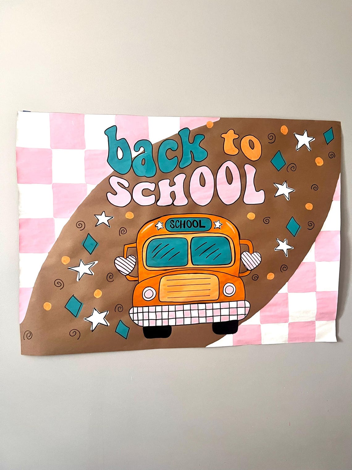 Kraft Paper Banner | Hand Painted Banner | Custom Paper Banner ...