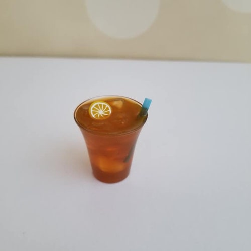 1:3 Scale Miniature Iced Tea/sweet Tea in Mason Mug With Lemon | Etsy