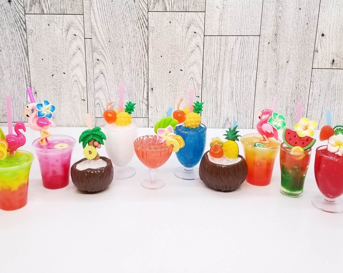 1:6 Playscale Tropical Drinks for Dolls, Elf Prop, Drinks for Dolls 10 ...