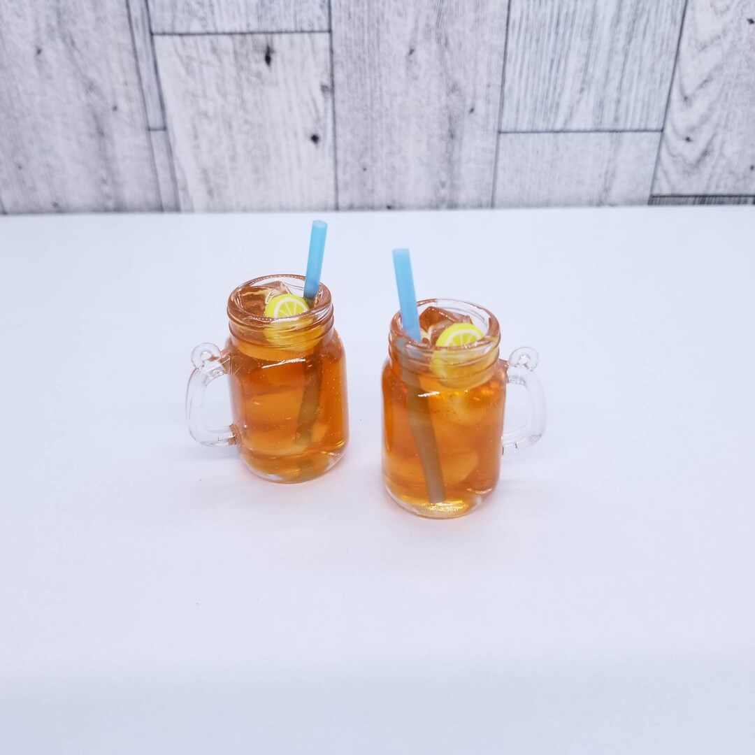 1:3 Scale Miniature Iced Tea/sweet Tea in Mason Mug With Lemon for 18 ...
