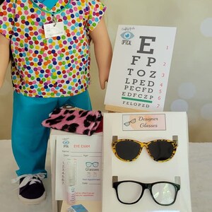 1:3 Scale Optometrist Eye Doctor Set for 18 Inch Doll or Photo | Etsy