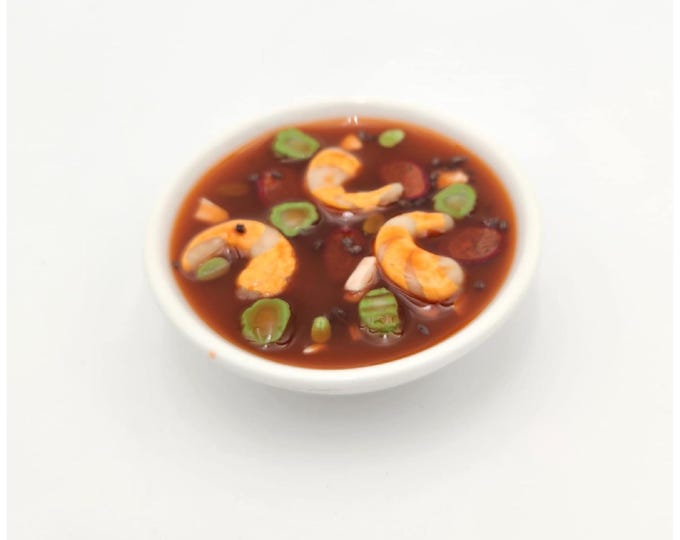 1:3 Scale Miniature Bowl of Gumbo for 18 Inch, 14 Inch Doll, BJD Doll ...