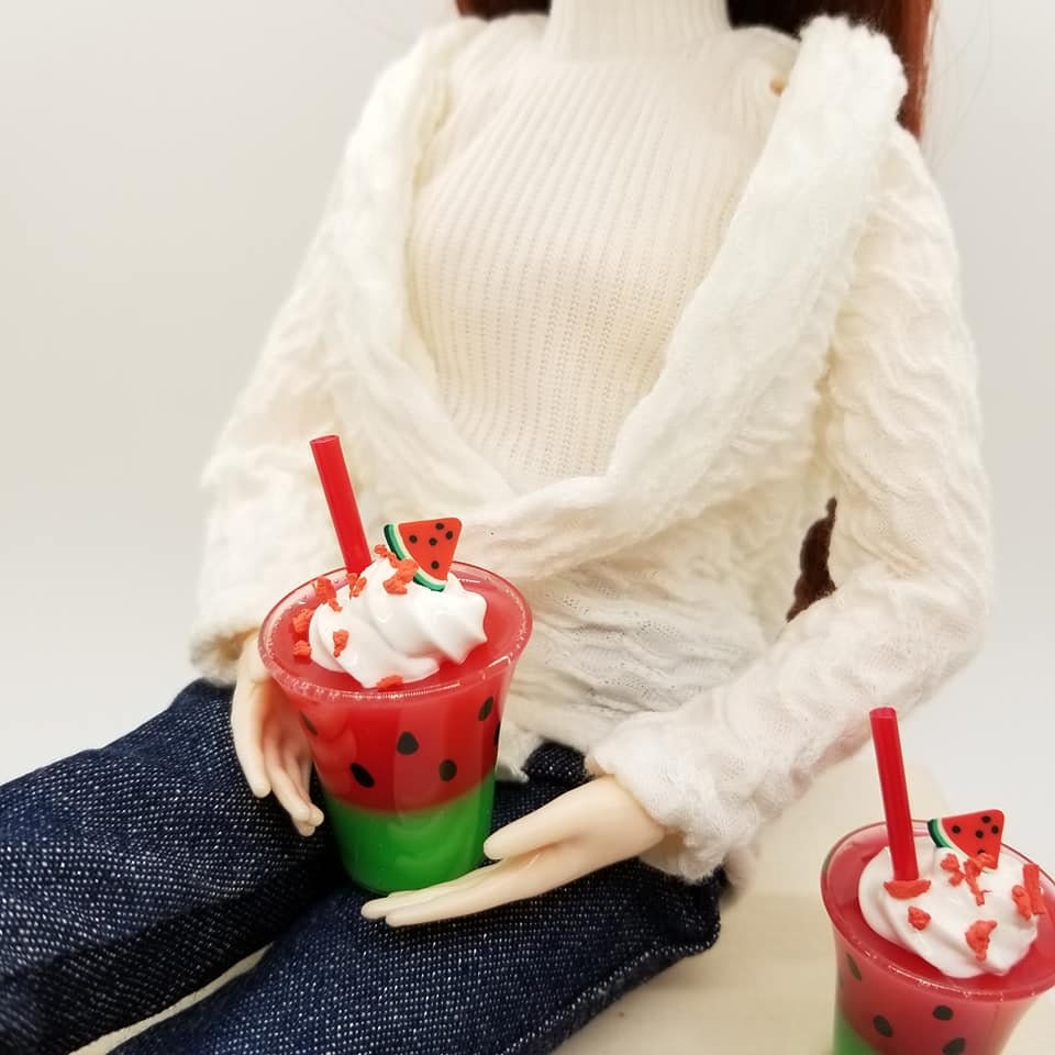 1:3 Scale Watermelon Drink/smoothie for 18 Inch Doll 14 Inch - Etsy
