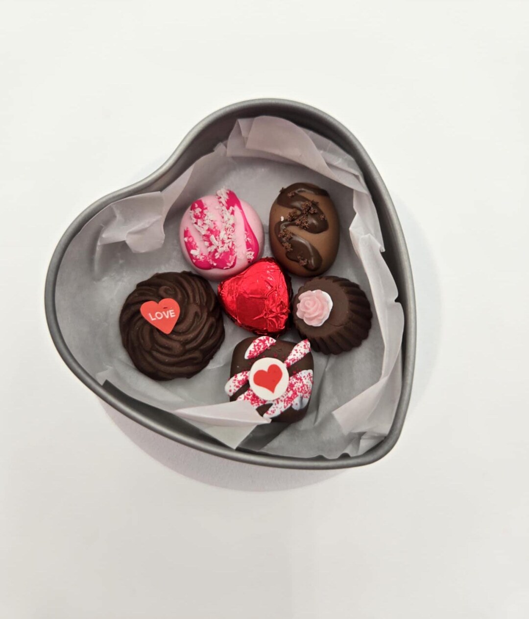1:3 Scale Valentine Heart Box of Chocolates for 18 Inch Doll, 14 Inch ...