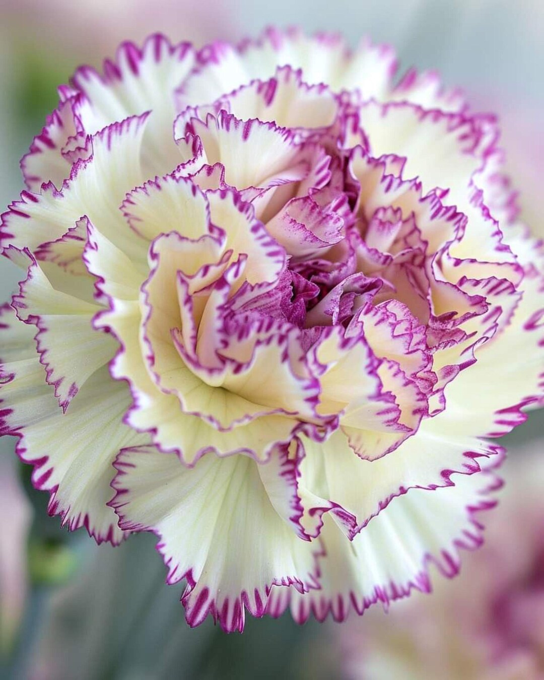 Double Picotee Mix Carnation Seeds | Heirloom Dianthus | Fragrant ...