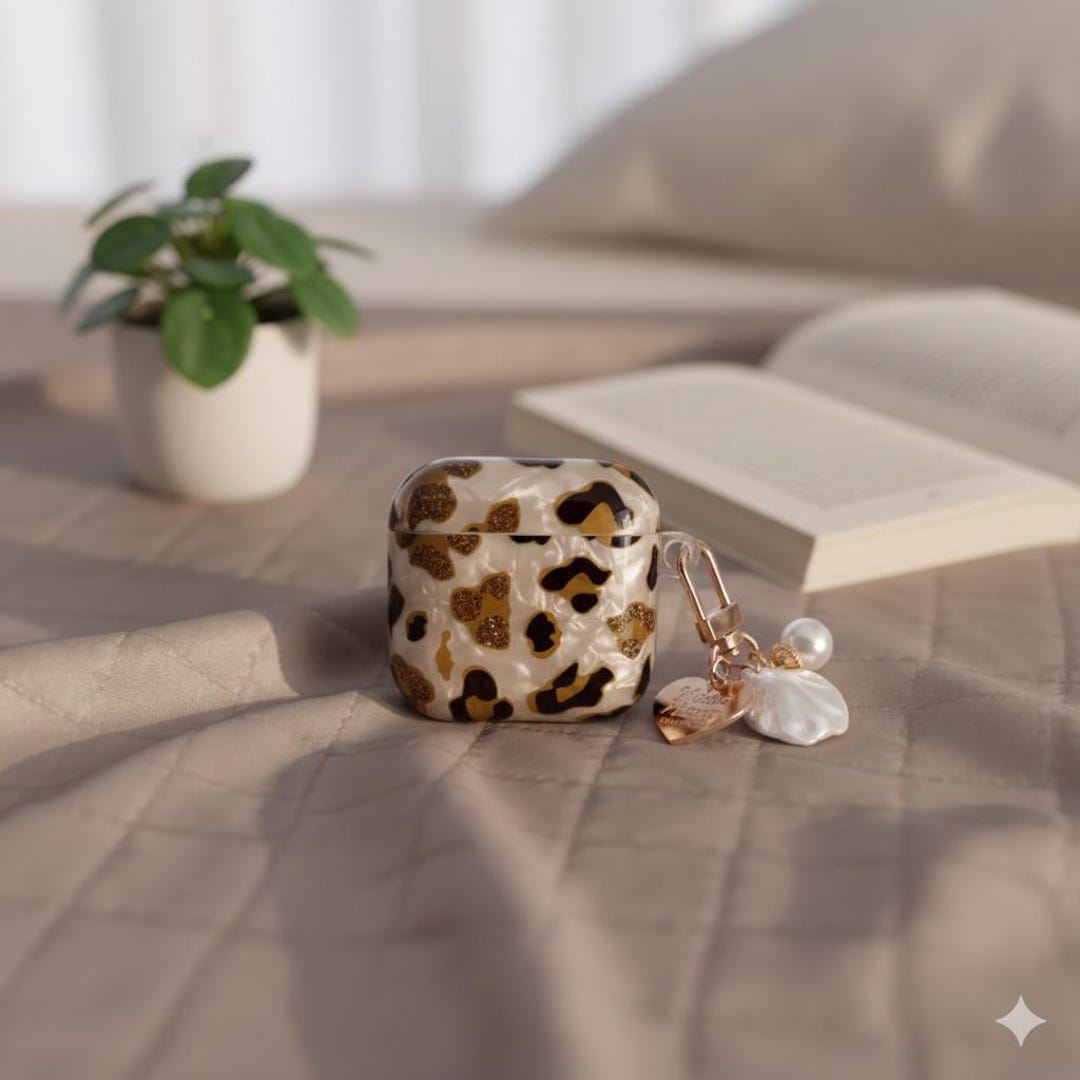 Leopard Print Silicone - AirPod Case, Cute AirPod Case, Birthday Gift ...
