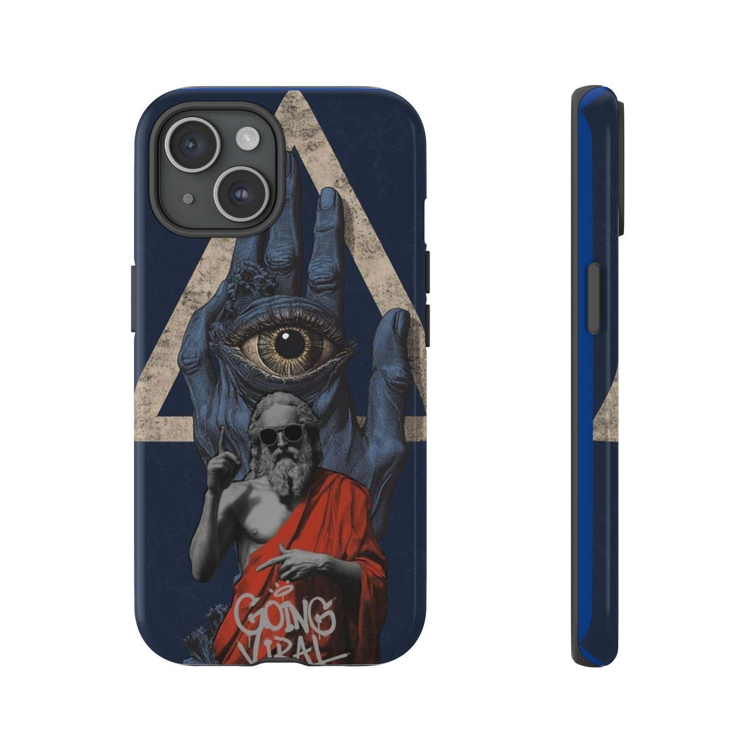 All-seeing Hand Eye Statue Phone Case | Mystical Gothic Art iPhone ...