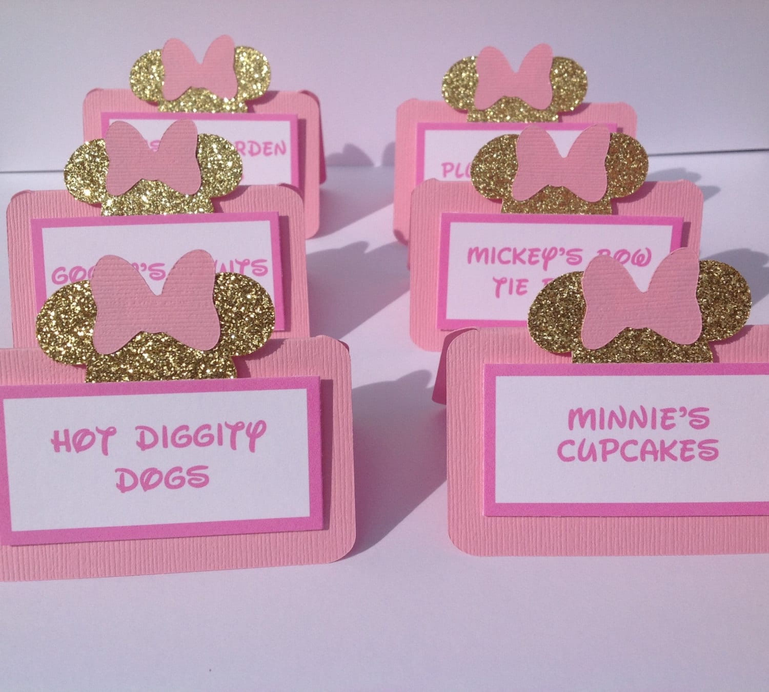 Minnie Mouse Candy Buffet Signs
