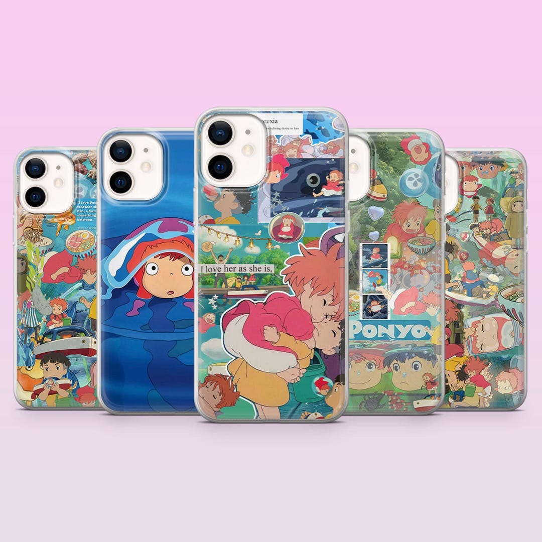 Ponyo Phone Case Aquatic Studio Ghibli Cover for iPhone 17pro, 16, 15 ...
