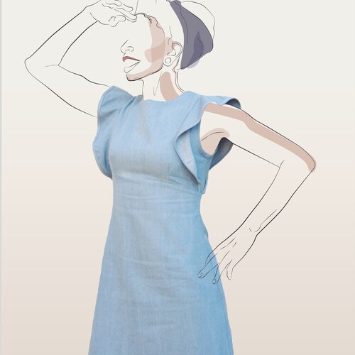 Frankii A-line Shift Dress Downloadable Pattern - Etsy