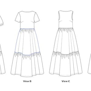 Smock Dress PDF Sewing Pattern - Sage Smock Dress Pattern - Women's PDF ...