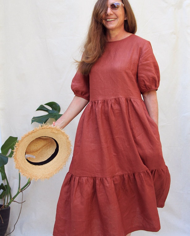 Smock Dress PDF Sewing Pattern Sage Smock Dress Pattern - Etsy Canada