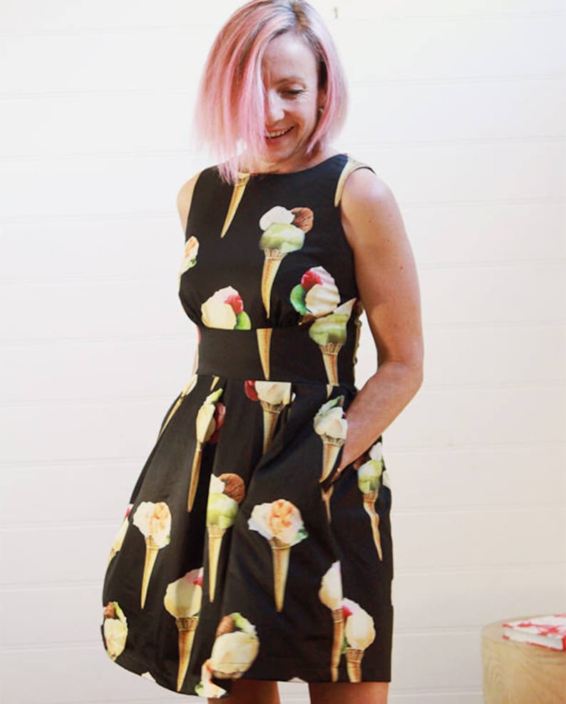 Vintage Style Day Dress Sewing Pattern: Daphne Design (PDF Pattern) - Etsy