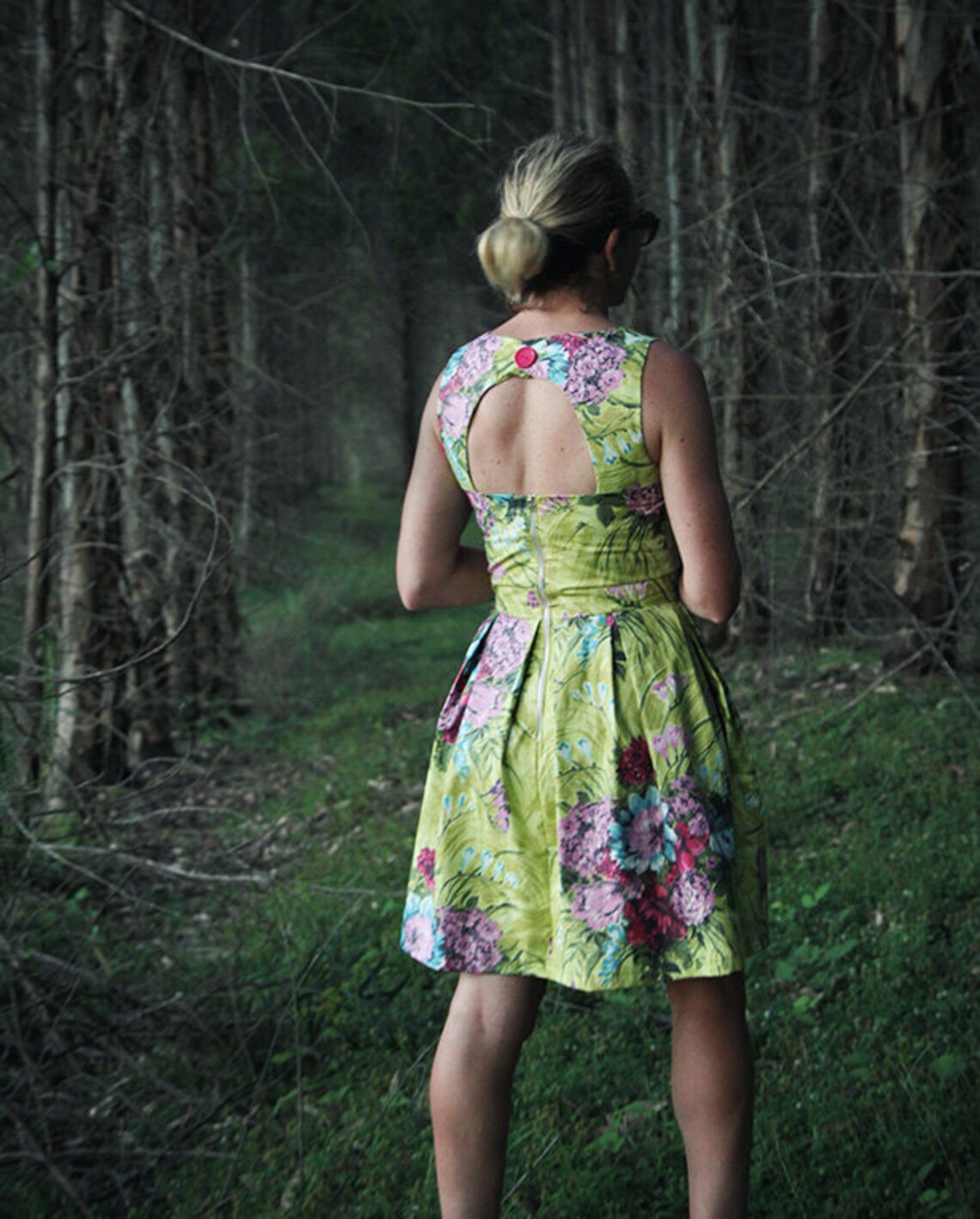 Daphne Day Dress vintage Style Dress Pattern With Cut Out - Etsy