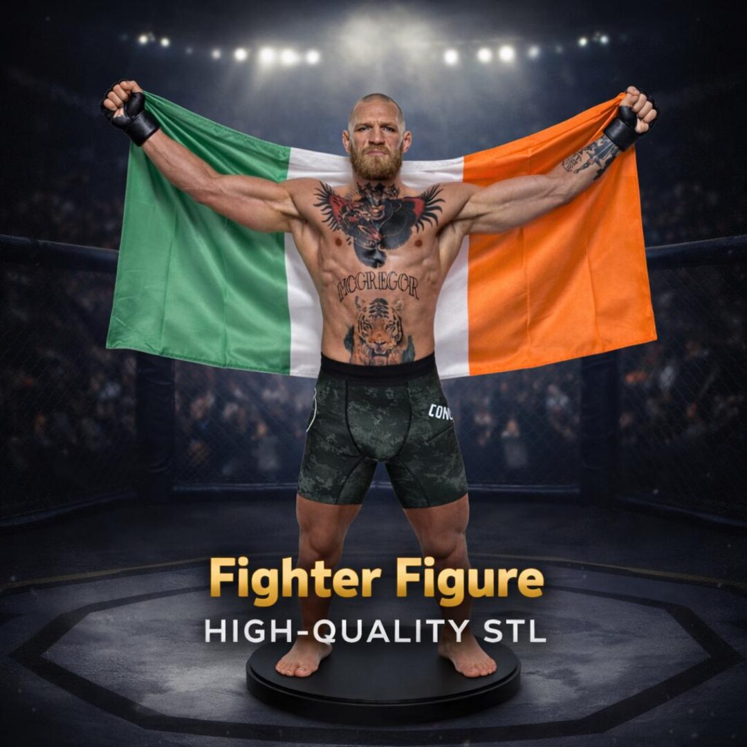 Stylized Mma-style Combat Figure STL – High Detail Model - Etsy