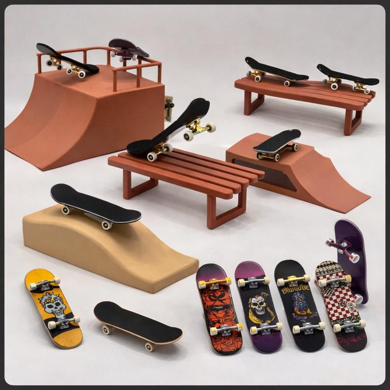 20+ Fingerboard Ramp STL Files – 3D Printable Skatepark Obstacles ...