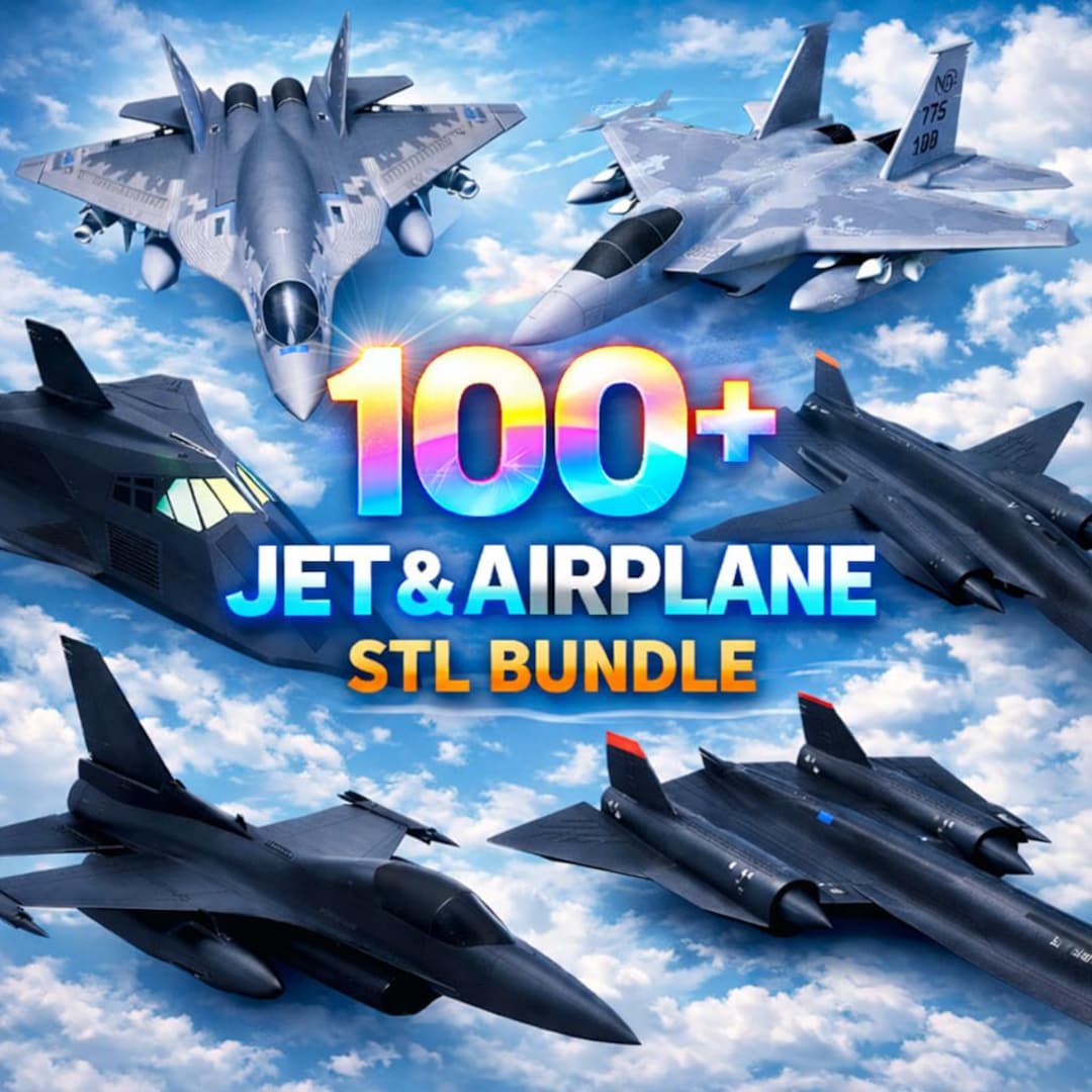 100+ Jet & Airplane STL Bundle – Digital 3D Printable Models - Etsy