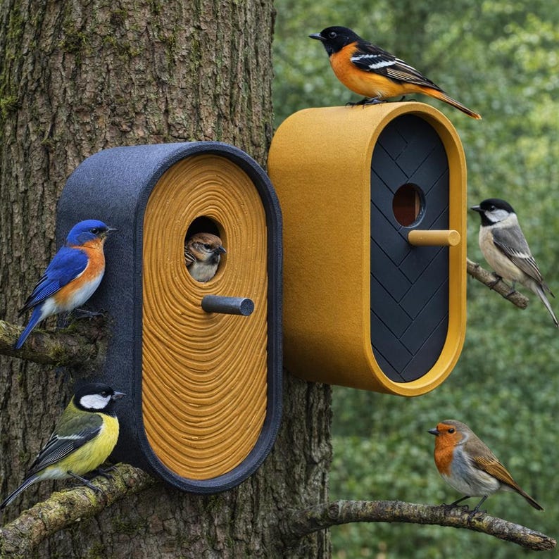 20+ Unique 3D Printable Birdhouse Designs - Etsy