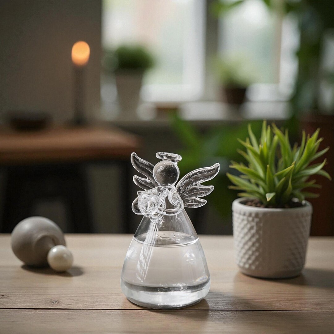 Glass Angel Bud Vase, Hydroponic Propagation Planter, Sympathy Gift - Etsy