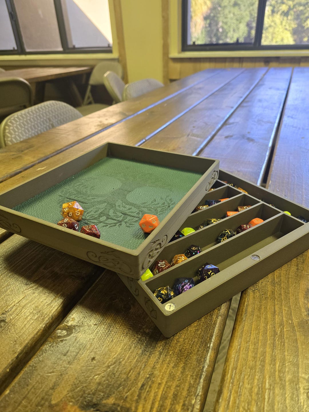 Large Dice Tray With Storage STL - Etsy
