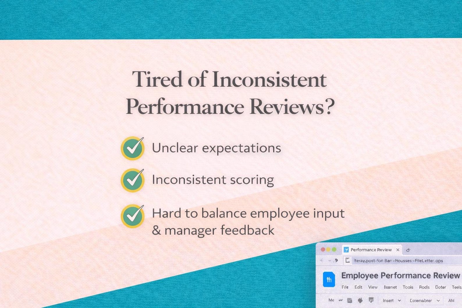 Employee Performance Review Template | Editable Google Doc ...