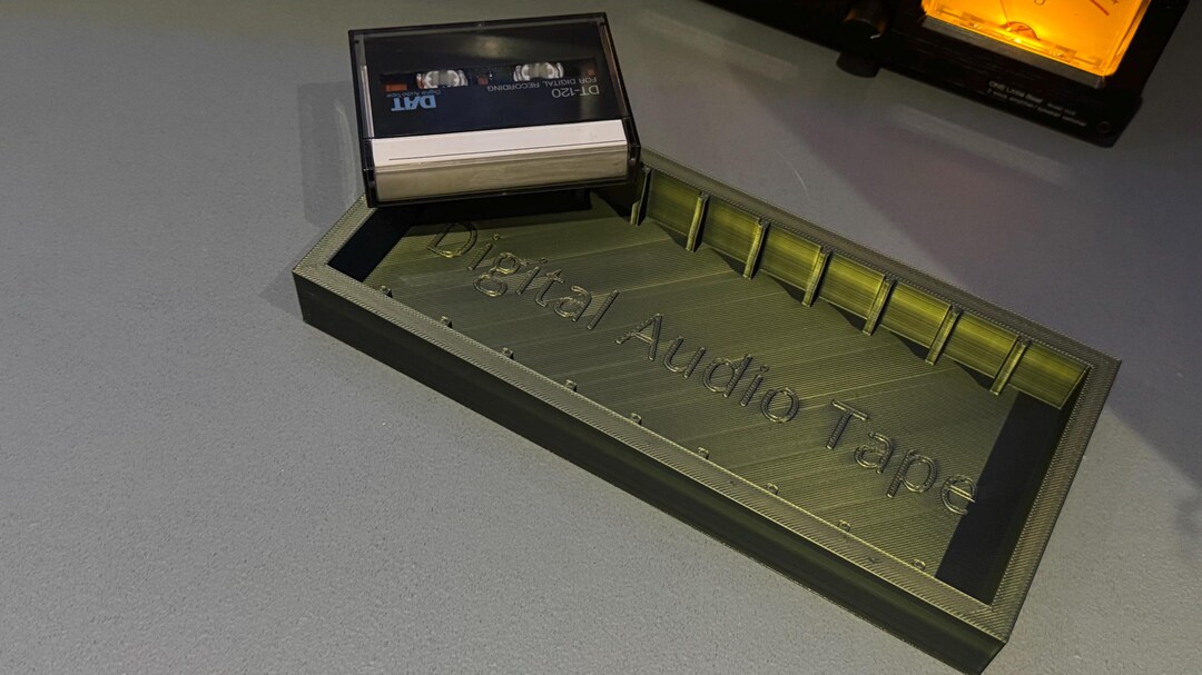 DAT (digital Audio Tape) Storage System (green/gold) - Etsy