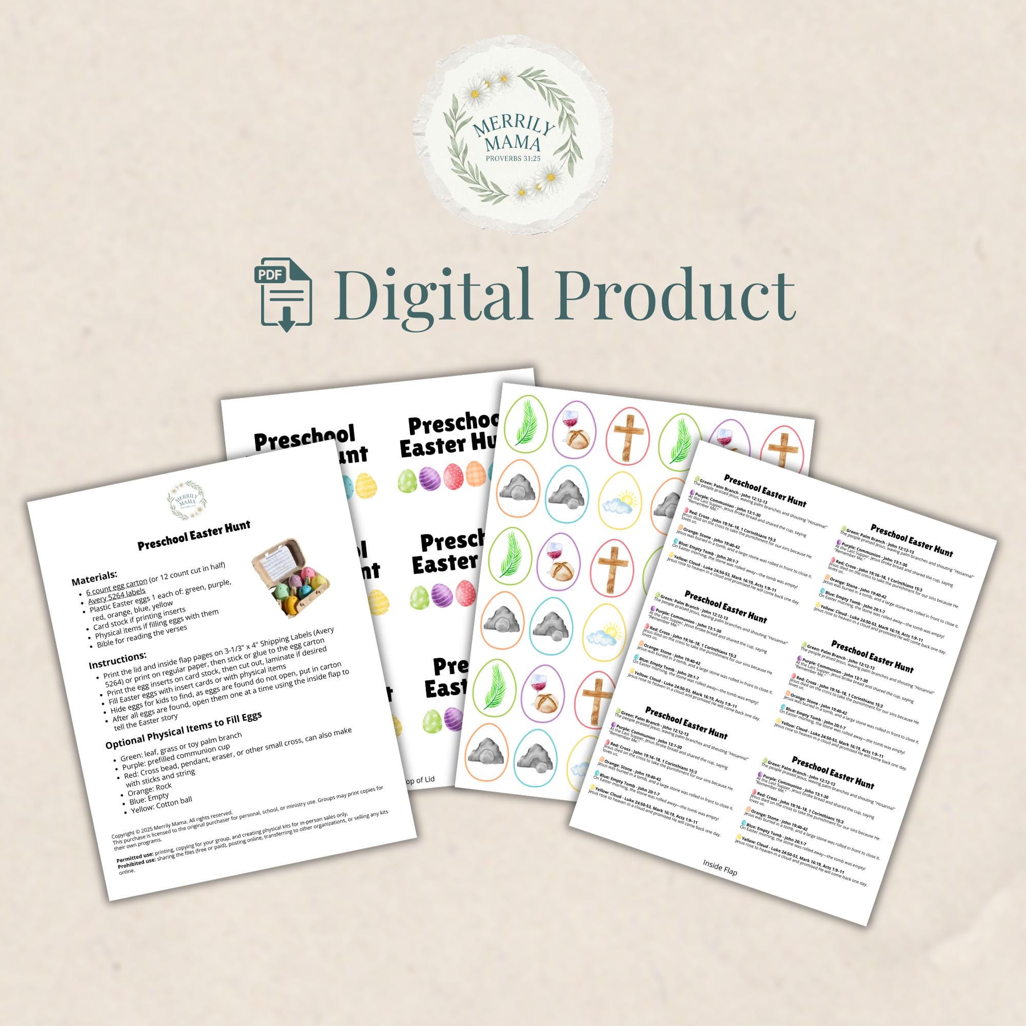 Printable Christian Easter Bundle - Etsy