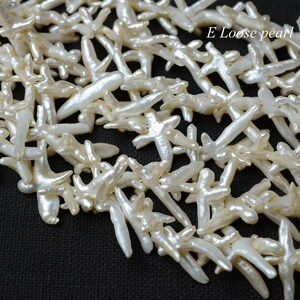 Cross Shape 23-28mm Freshwater Pearl Cross Pearl Wholesale Pearl White ...