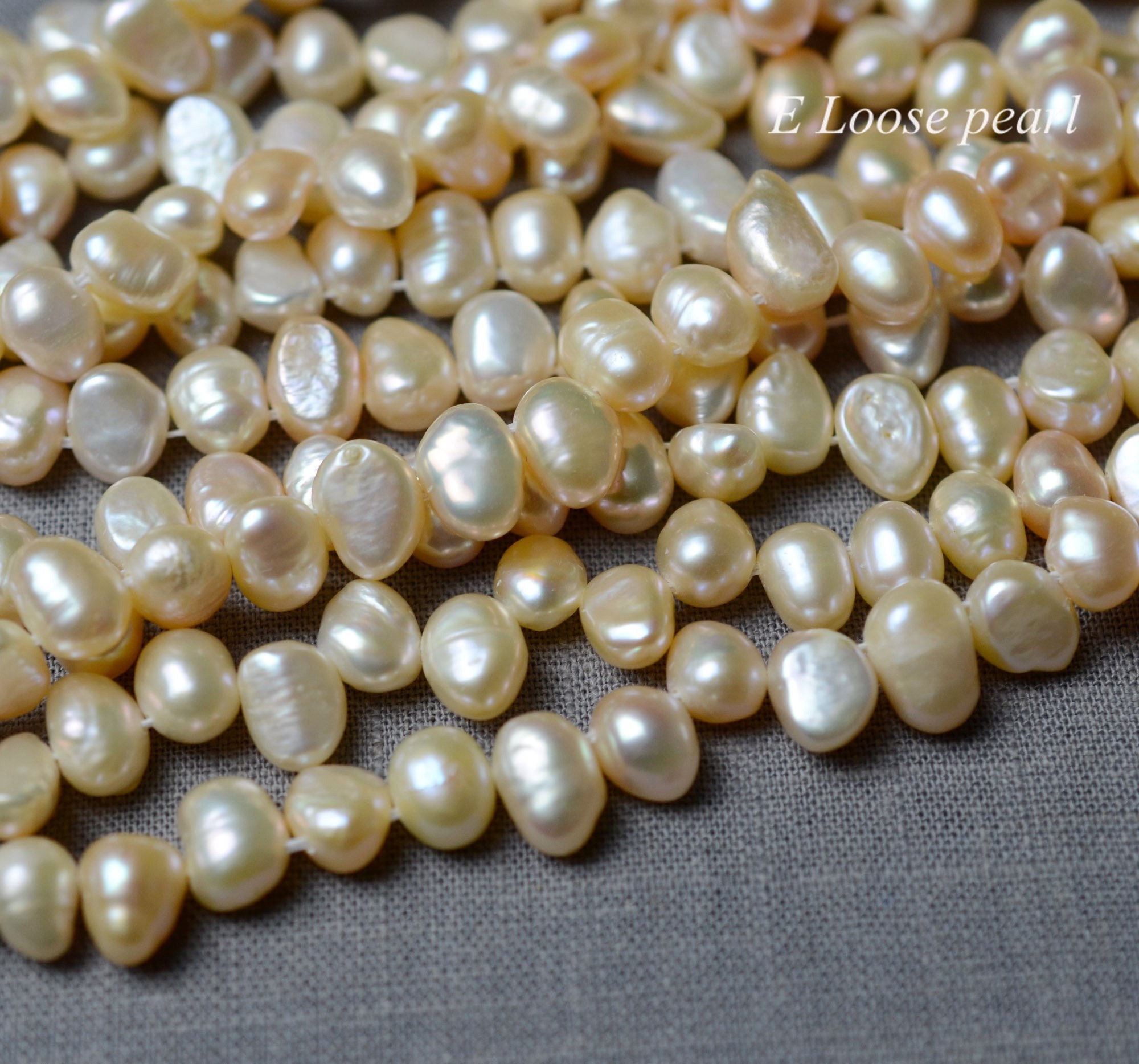 Baroque Pearl 7-7.5mm Freshwater Pearl Top Drilled Corn Pearl Wholesale ...
