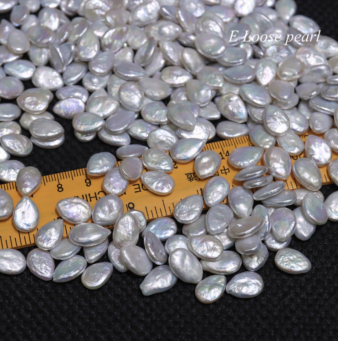 AAAA Melon Seeds Pearl 9mm X 13mm Freshwater Pearl Water Drop Necklace ...