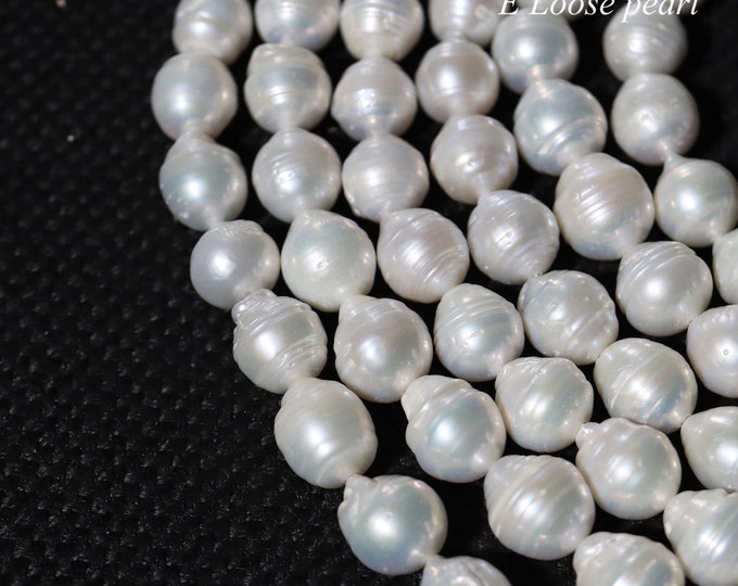 Nucleated Pearl 11.5-12.5mm X 13-15mm Large Hole Freshwater Pearl ...