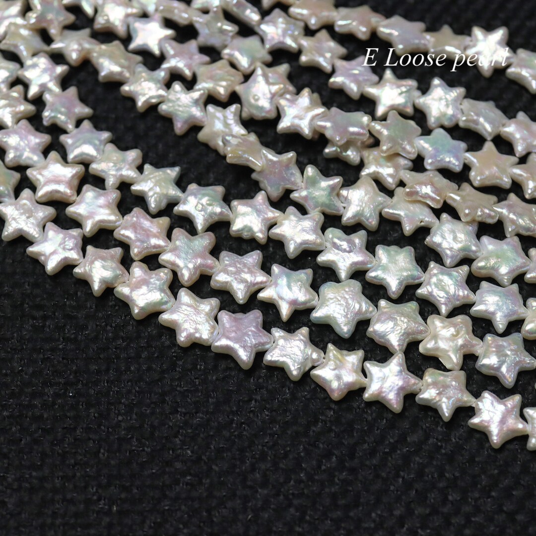Star Pearl 10-11mm Star Pearl Freshwater Pearl Pentagram Pearl Flower ...