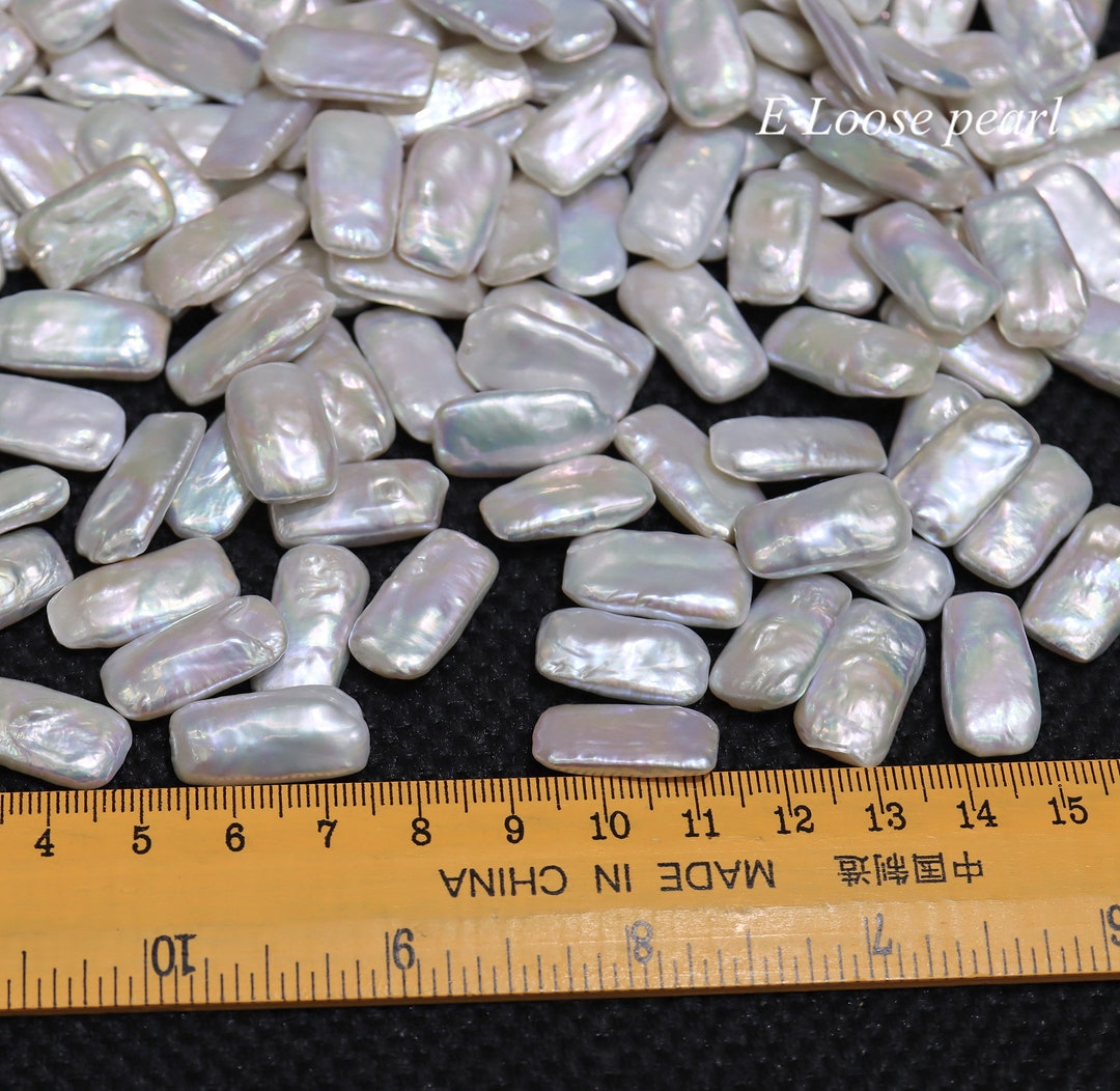 AAAA Rectangle Pearl 11-11.5mm X 20-22mm Freshwater Pearl Square ...