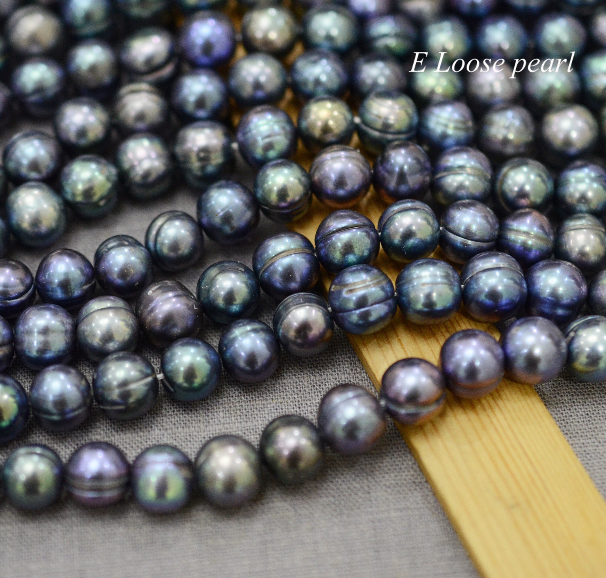 Freshwater Potato Pearl 9.5-10.5mm Leather Pearl Large Hole - Etsy
