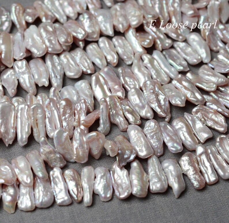 Biwa Pearl 7 5 8 5mm Freshwater Pearl Wholesale Pearl Loose Etsy