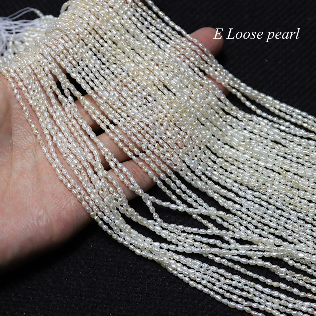Seeds Pearl 2.3-2.5mm X 3.3-3.6mm Freshwater Pearl Good Luster Rice ...