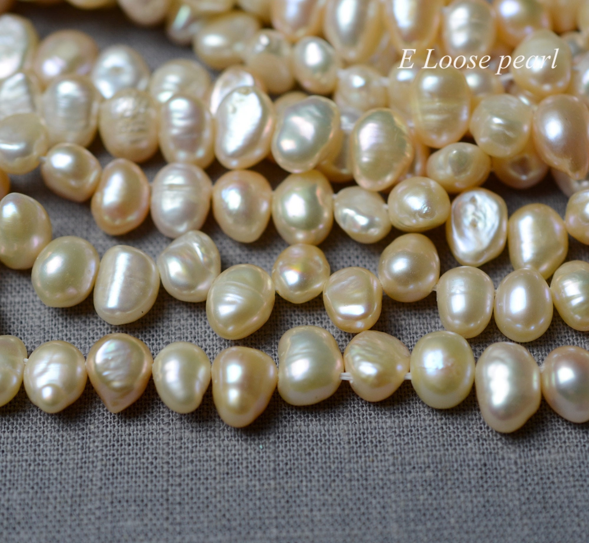 Baroque Pearl 7-7.5mm Freshwater Pearl Top Drilled Corn Pearl Wholesale ...