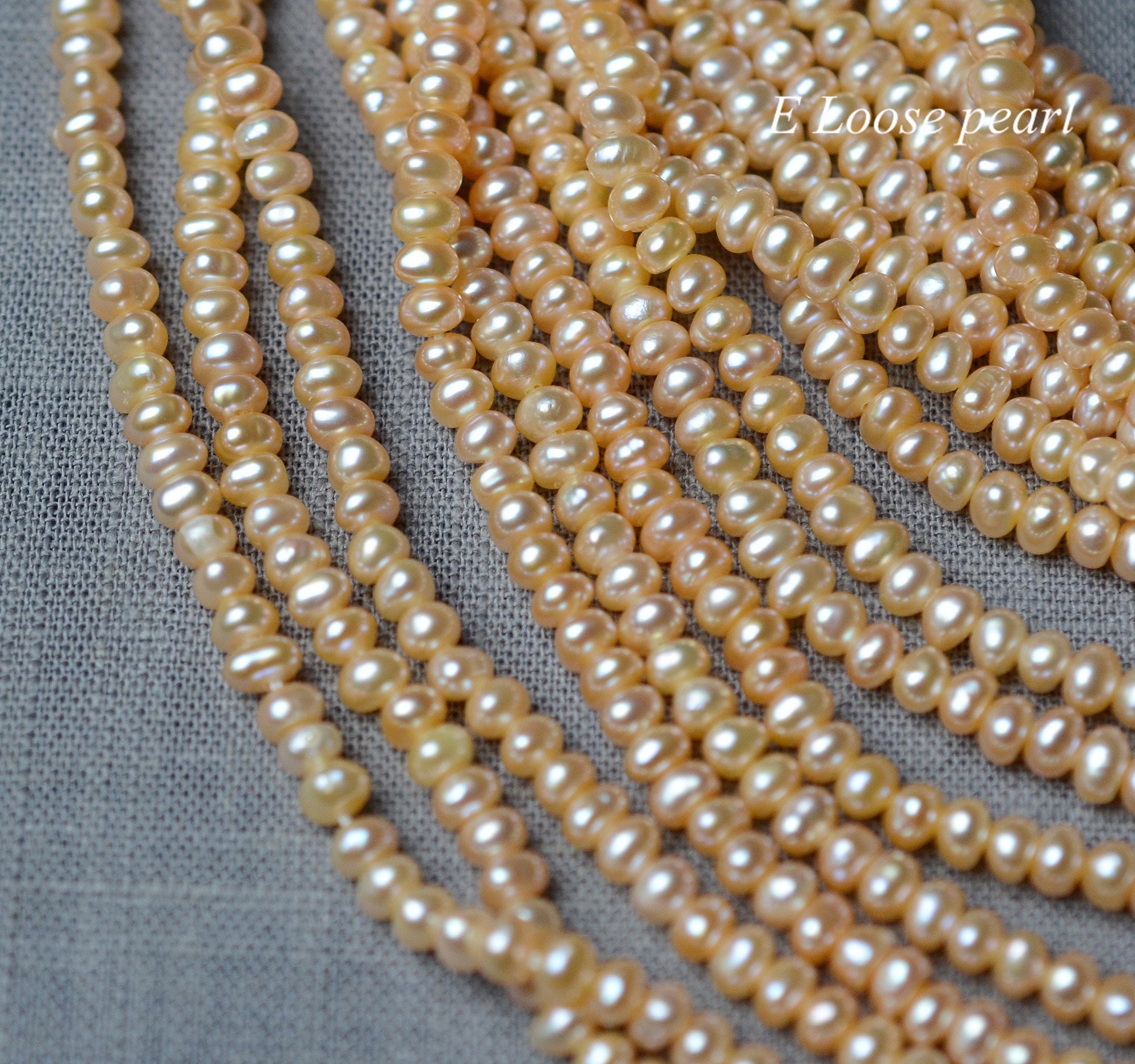 Seed Pearl 4mm Button Pearl Freshwater Pearl Wholesale Pearl - Etsy UK