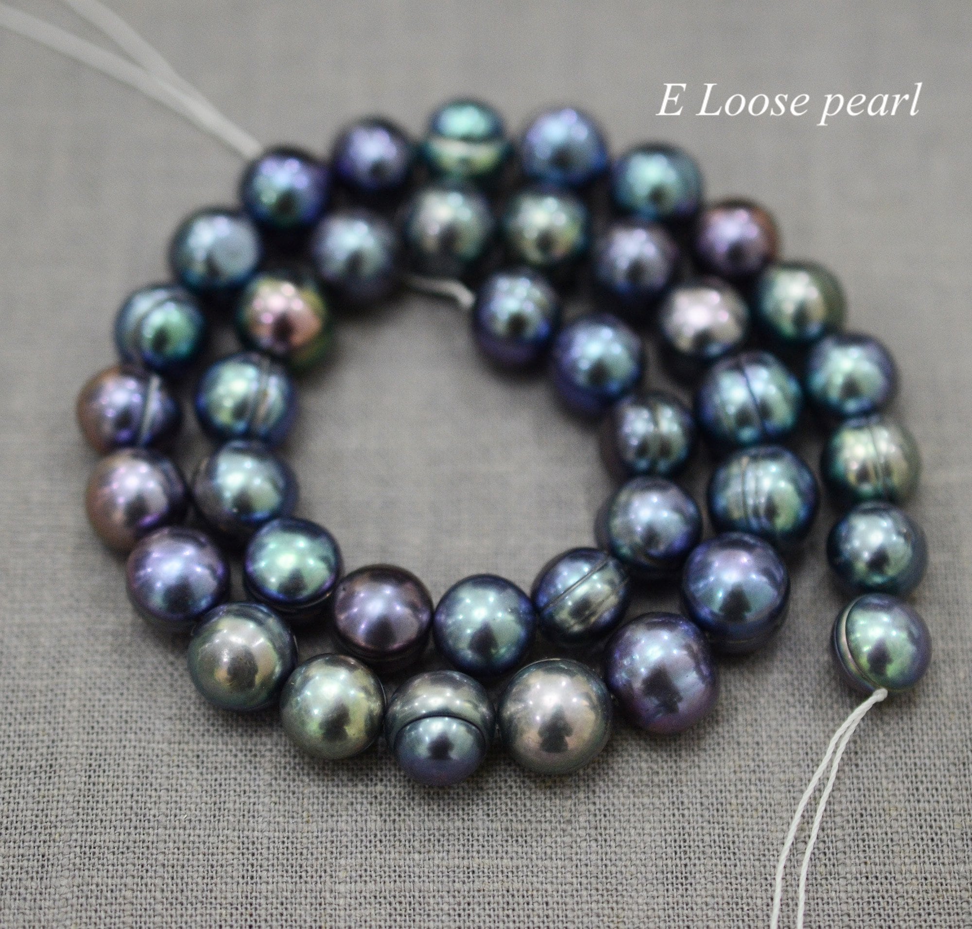 Freshwater Potato Pearl 9.5-10.5mm Leather Pearl Large Hole - Etsy