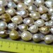 Nucleated Pearl 11-13mm Edison Leather Pearl Large Hole Flameball ...