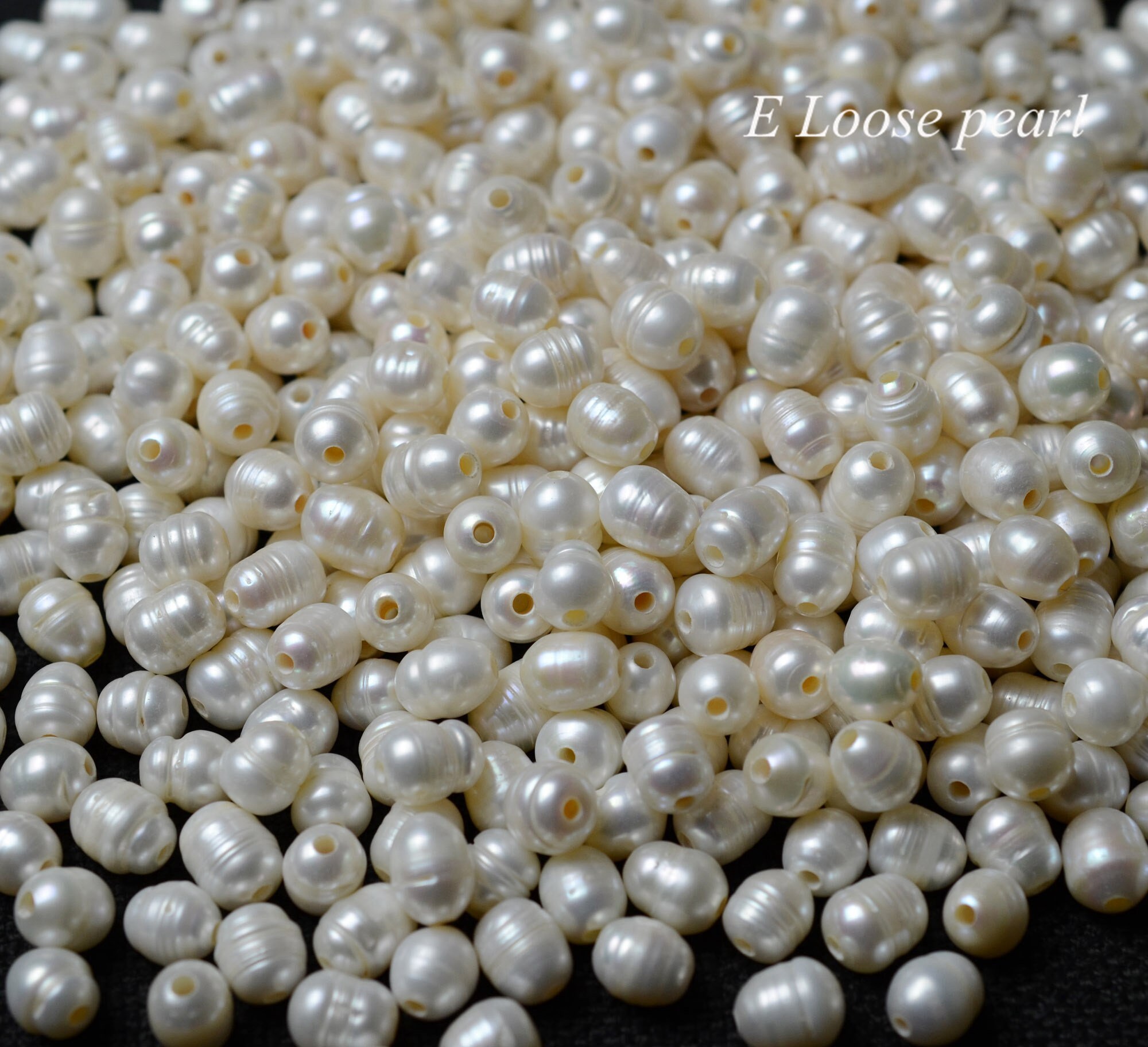 Special offer 50g35pcs Rice pearl 9.5-10.5mm Freshwater pearl | Etsy