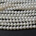 Round Pearl 6.5-7mm Freshwater Pearl Leather Pearl Large Hole Potato ...