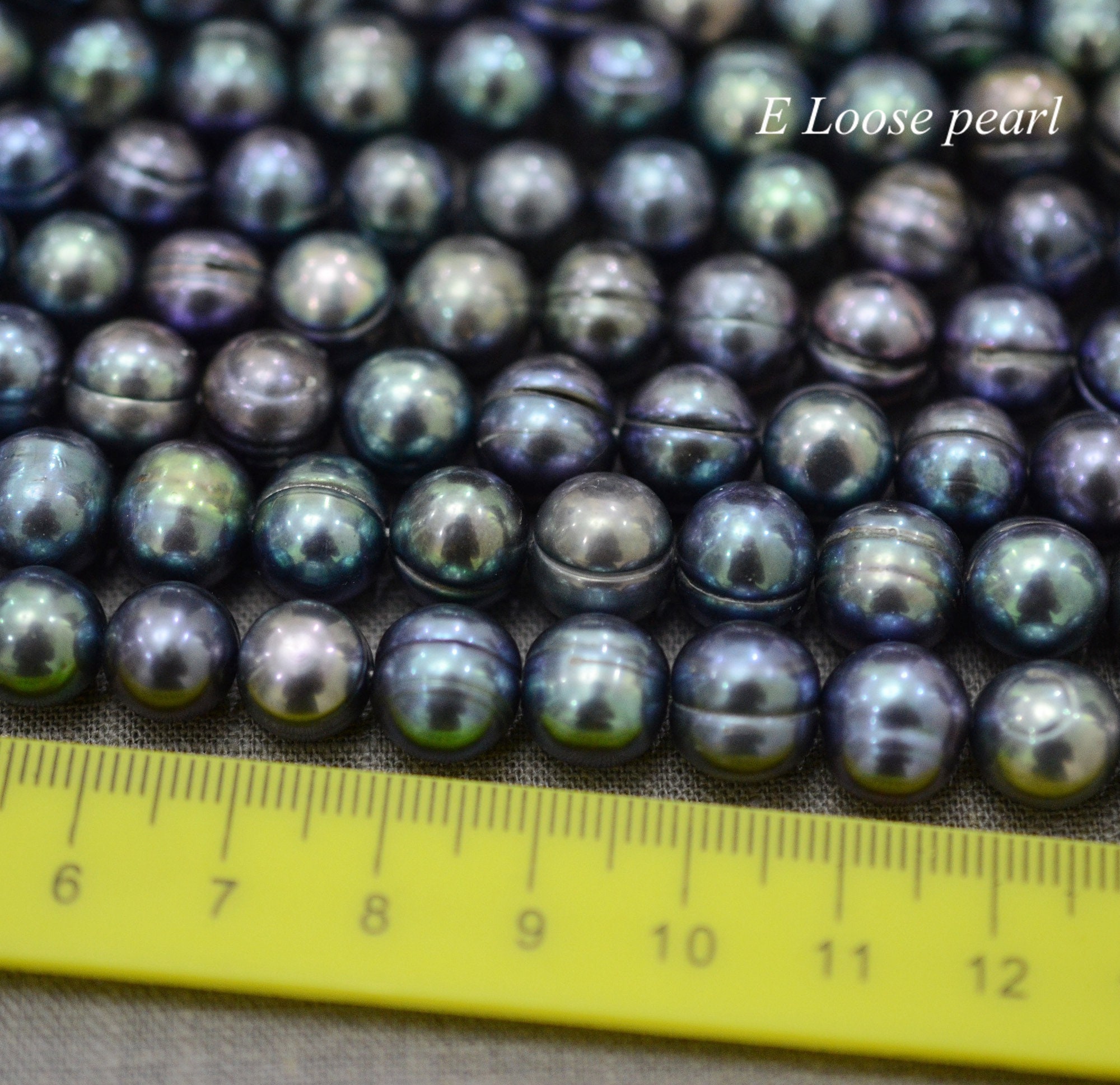 Freshwater Potato Pearl 9.5-10.5mm Leather Pearl Large Hole - Etsy