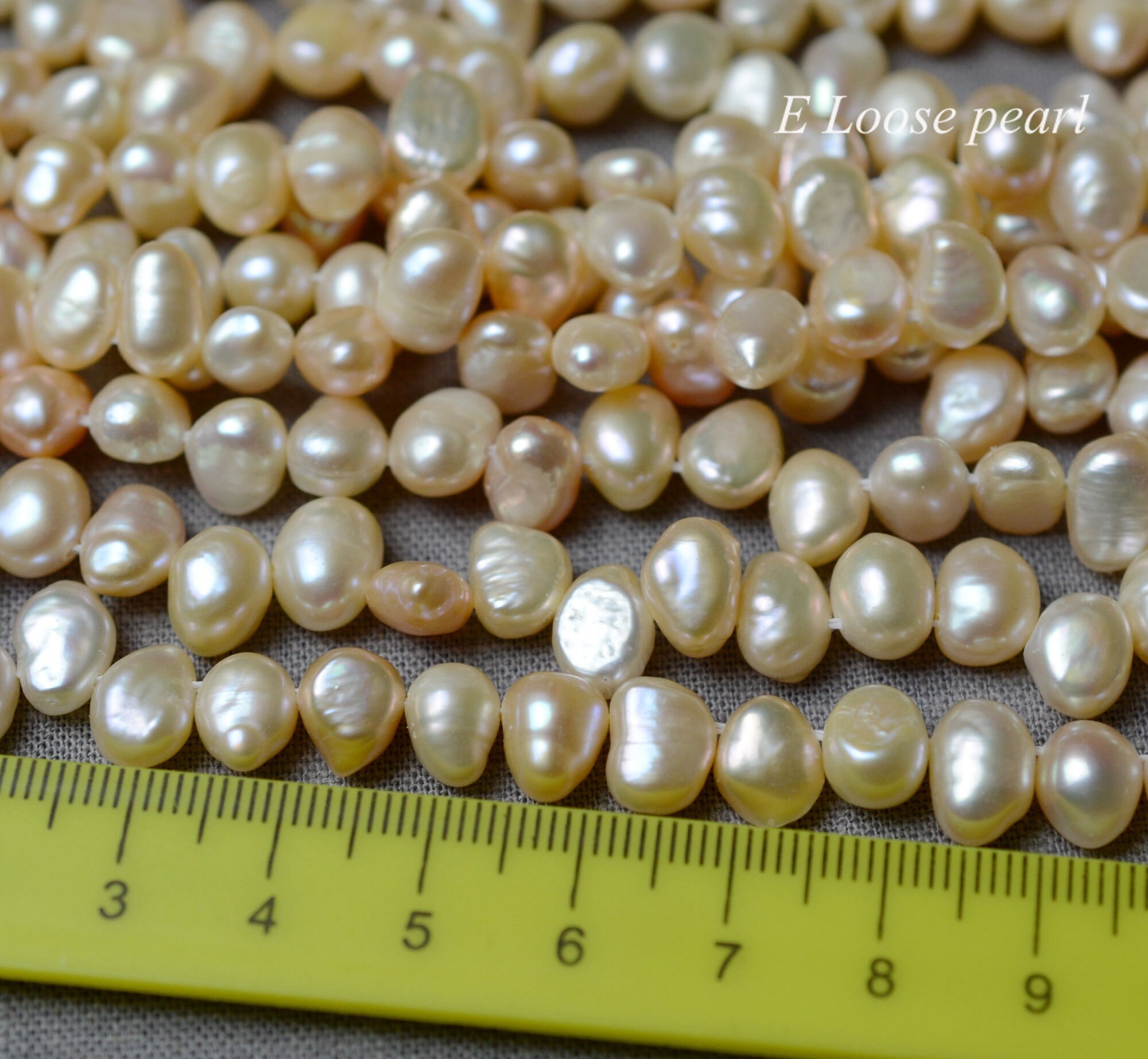 Baroque Pearl 7-7.5mm Freshwater Pearl Top Drilled Corn Pearl Wholesale ...